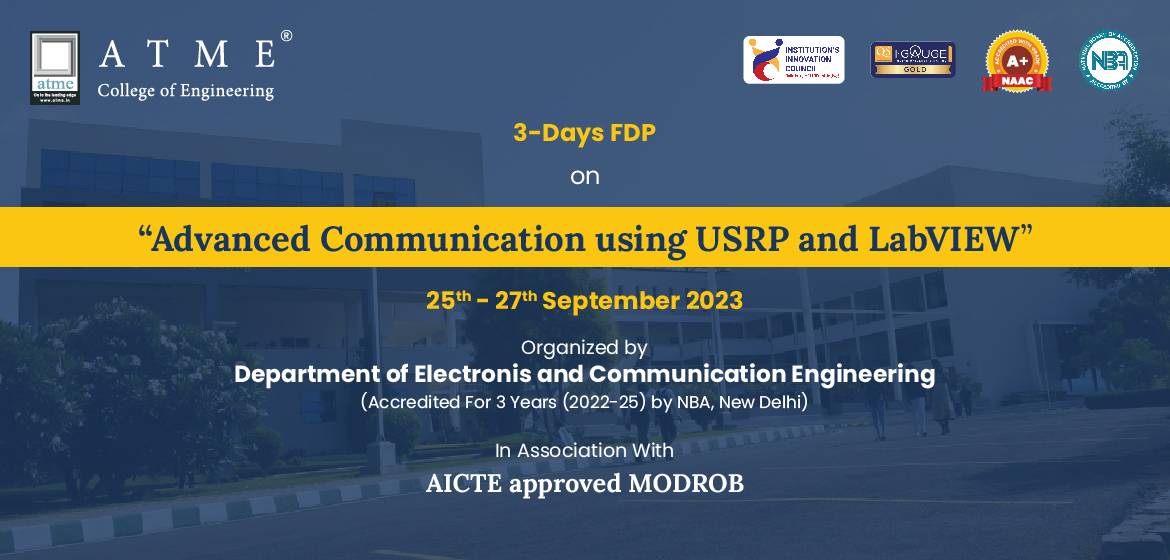 “advanced Communication Using Usrp And Labview” Atme 6623
